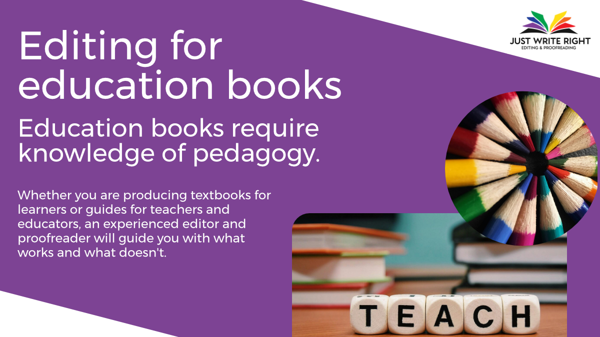 Expert copyeditor and proofreader for education books | Just Write Right
